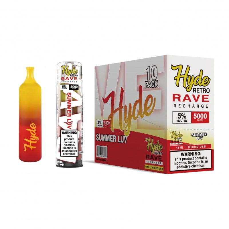 Hyde Retro Rave Rechargeable Disposable | 5000 Puffs - Buy Pods Now