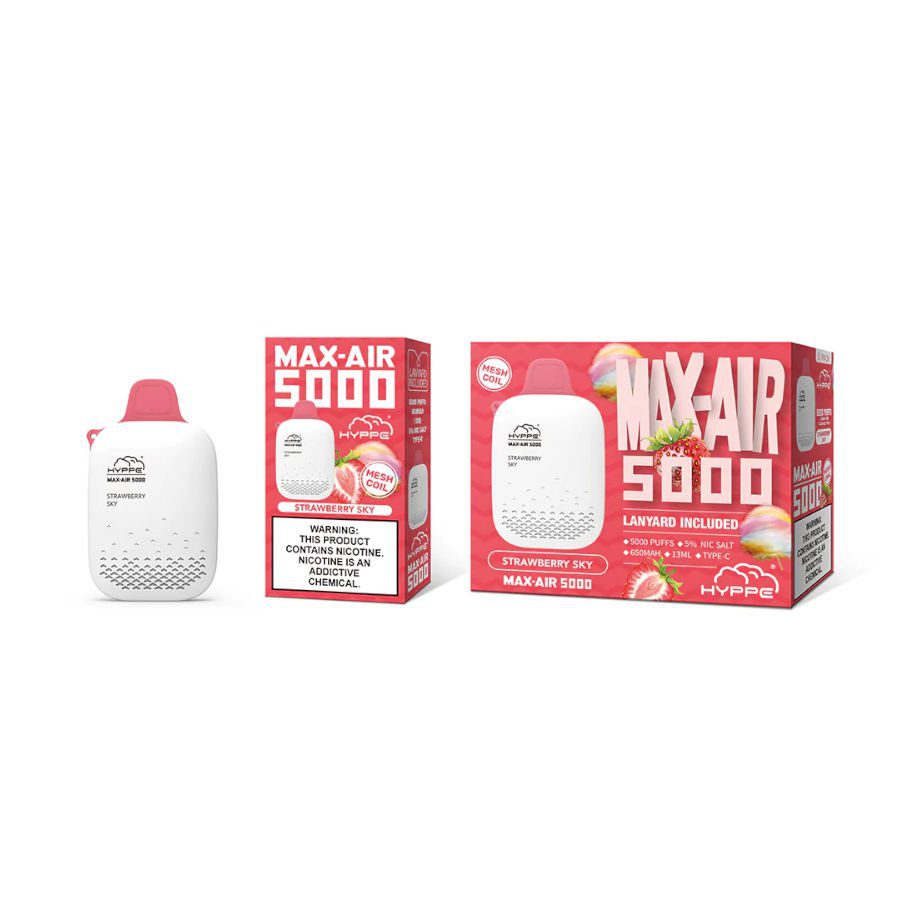Hyppe Max Air Disposable | 5000 Puffs - Buy Pods Now Hyppe Max Air Disposable | 5000 Puffs - Buy Pods Now