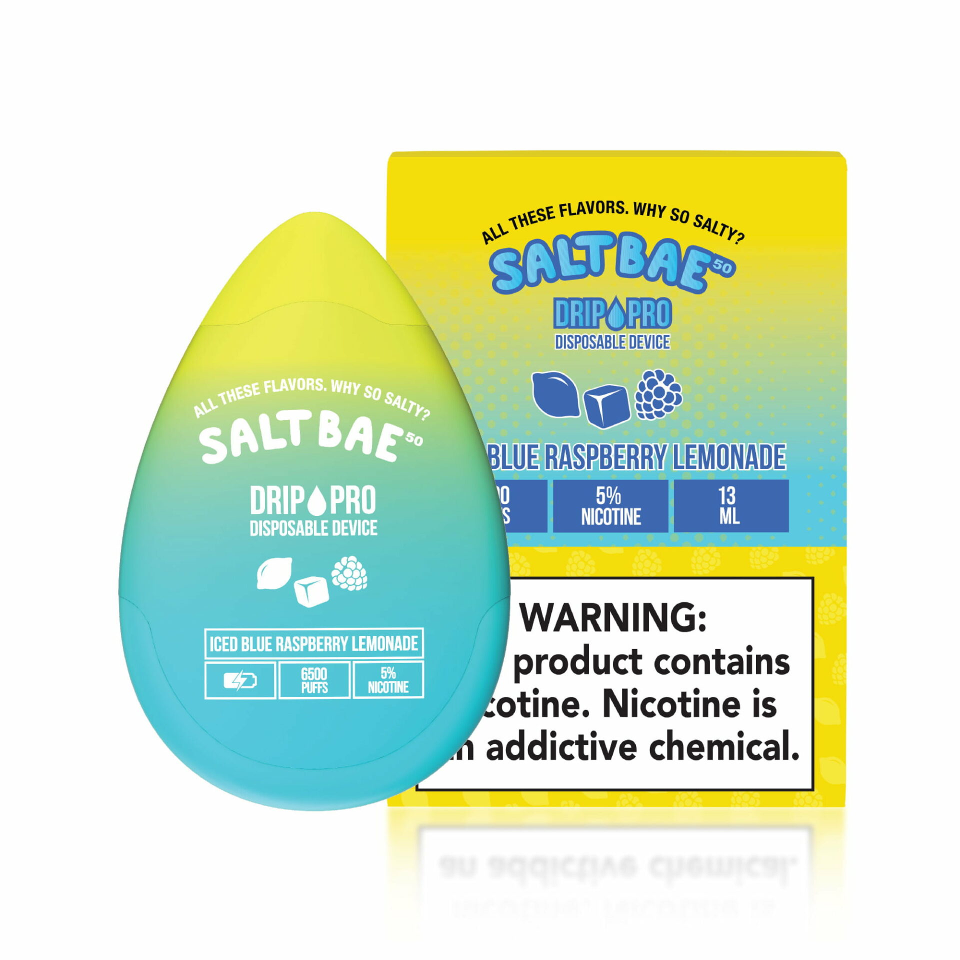 Salt Bae Drip Pro Disposable Device | 6500 Puffs - Buy Pods Now