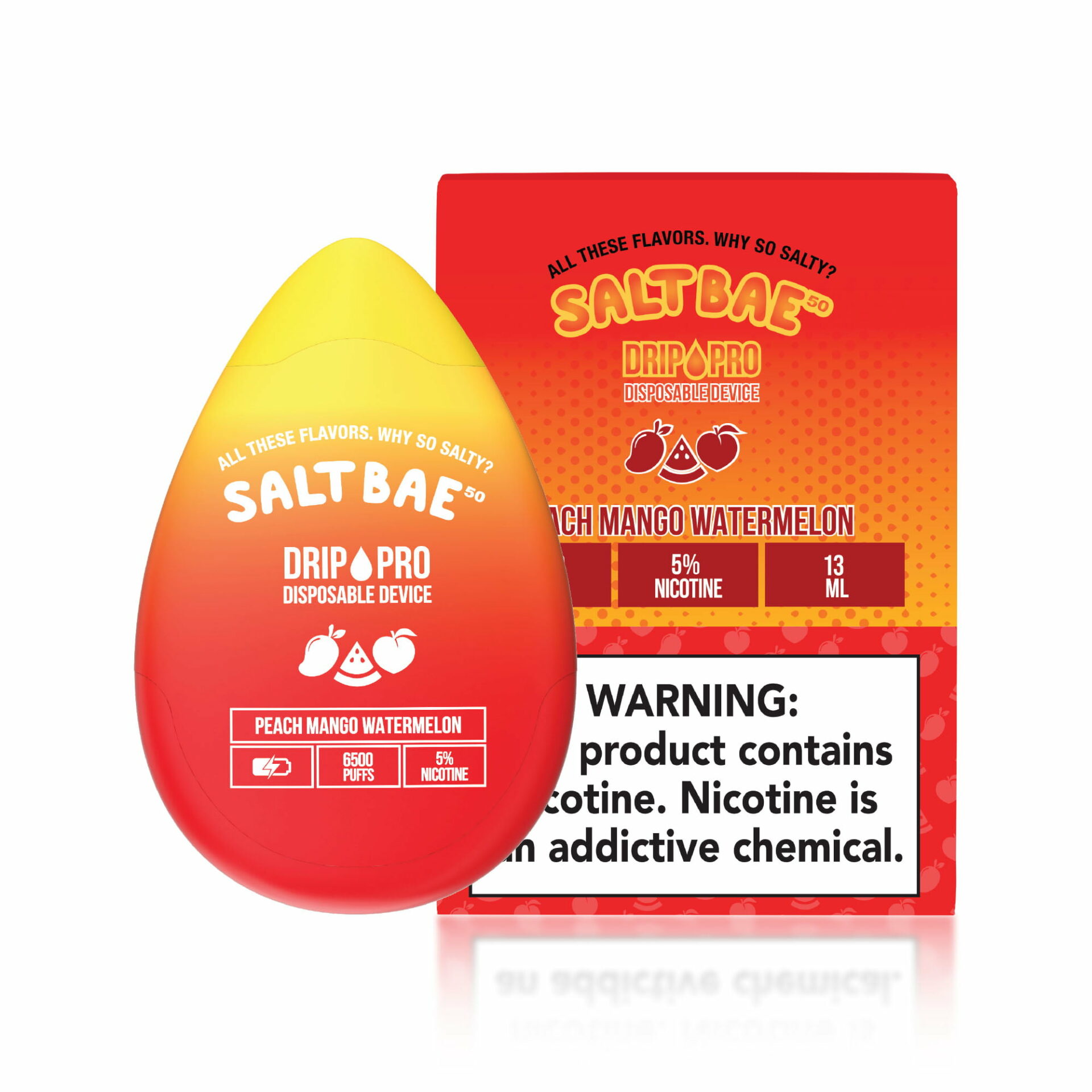 Salt Bae Drip Pro Disposable Device | 6500 Puffs - Buy Pods Now